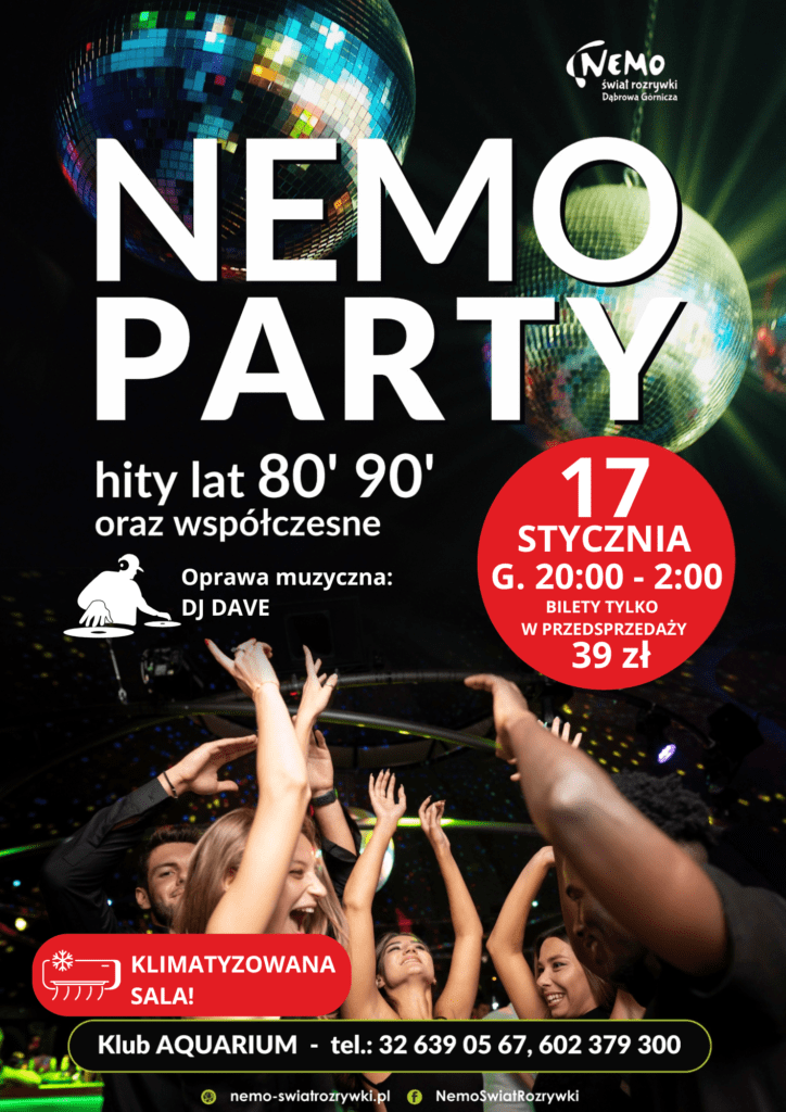 Nemo Party 17.01! – NEMO Świat Rozrywki
